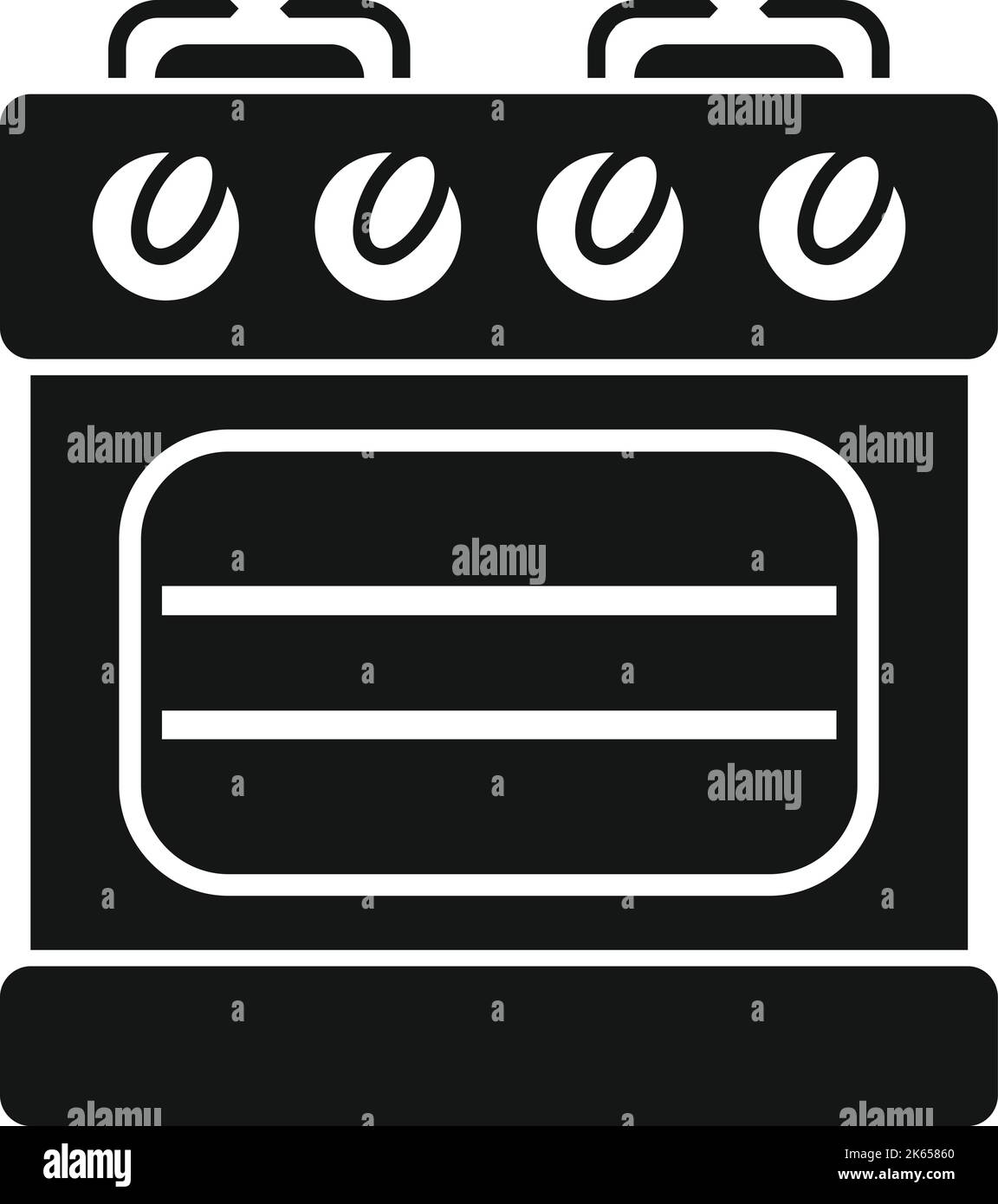 Burner stove icon simple vector. Gas cooker. Pot fire Stock Vector ...