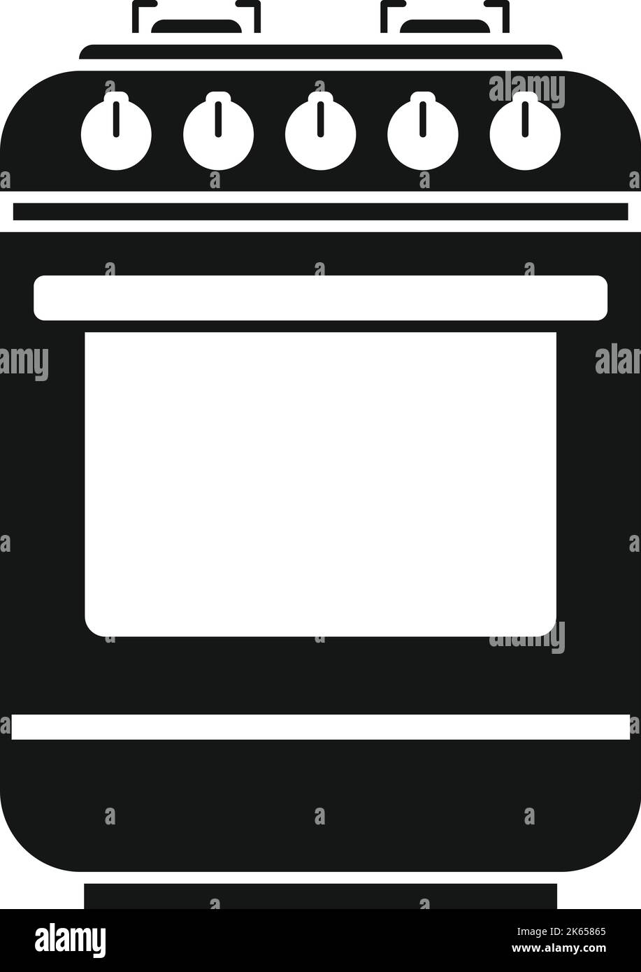 Natural gas stove icon simple vector. Kitchen cooker. Oven food Stock ...