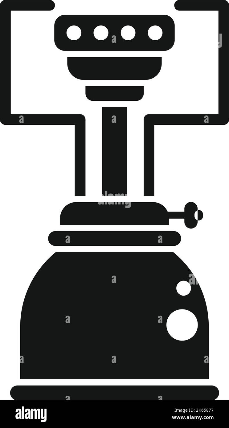 Portable stove icon simple vector. Gas cooker. Food flame Stock Vector ...