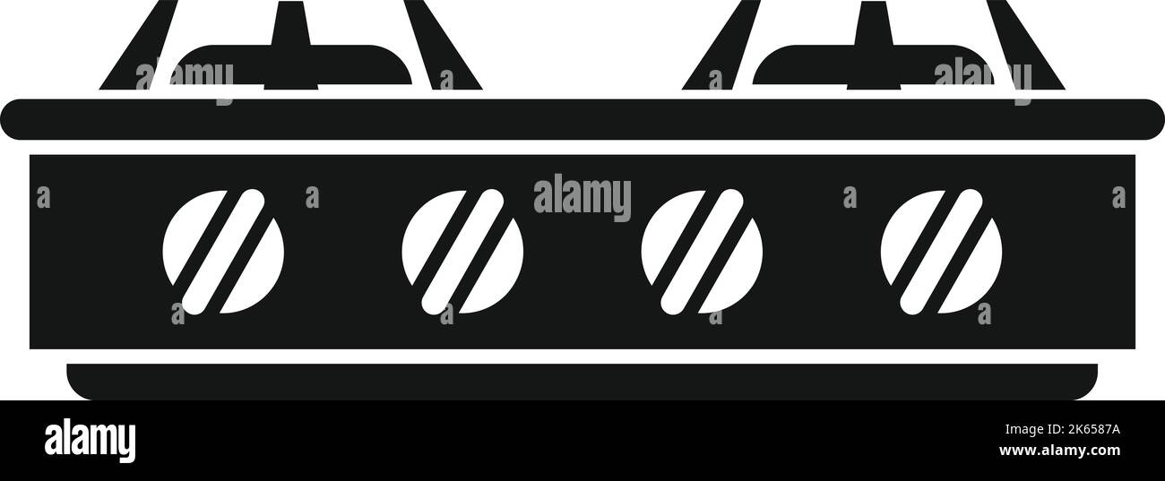 Oven stove icon simple vector. Cooking gas. Pot firepot Stock Vector ...