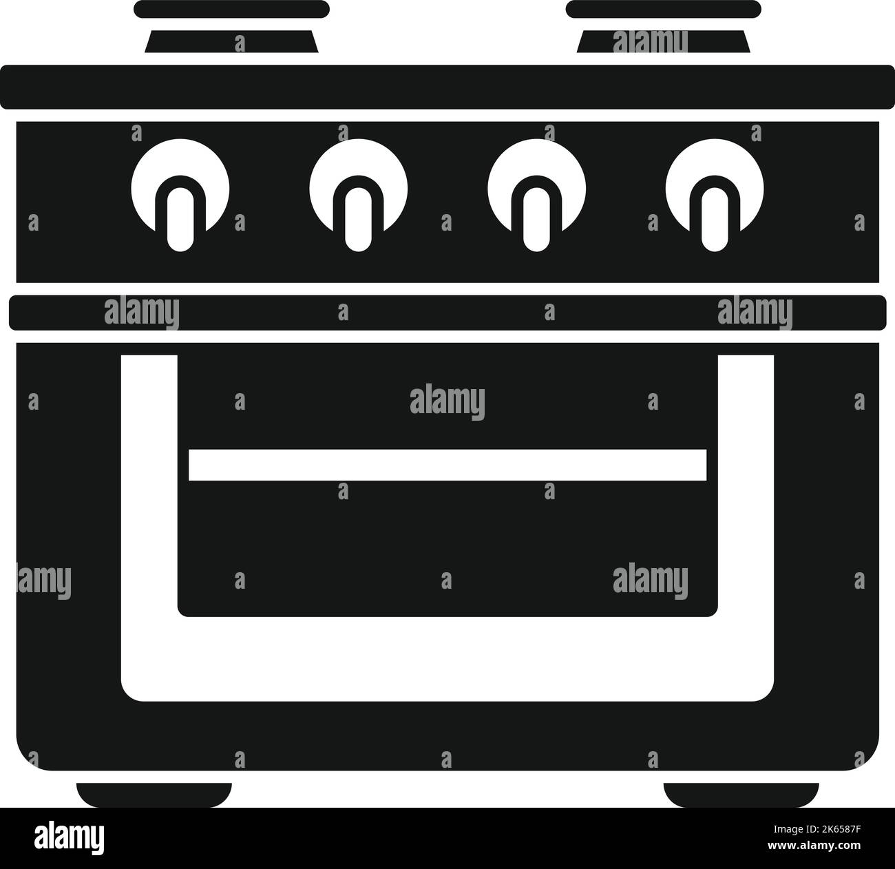 Modern stove icon simple vector. Gas cooker. Food pan Stock Vector ...
