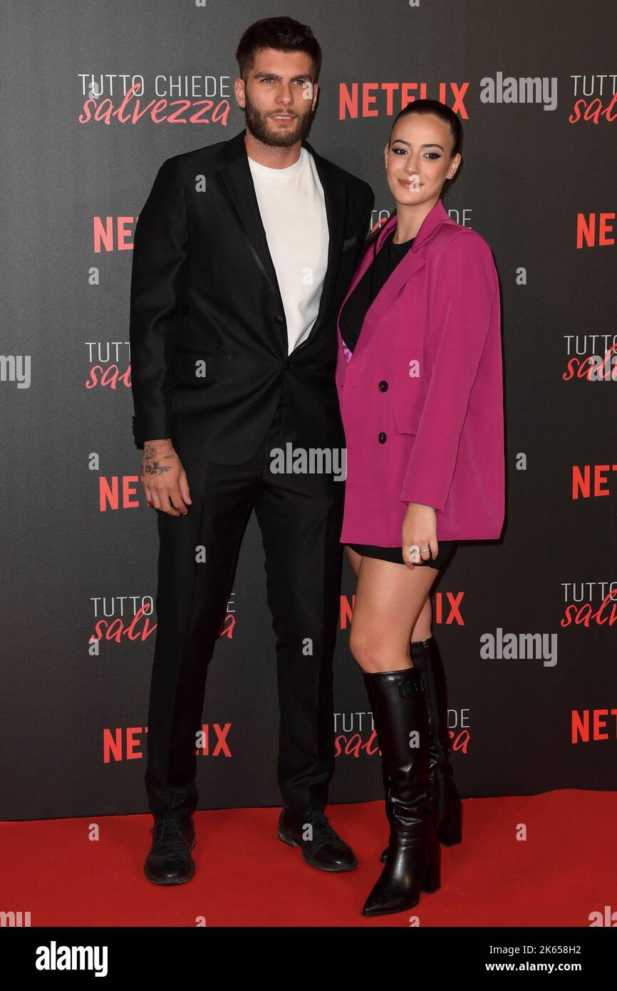 Rome, Italy. 11th Oct, 2022. Samuele Carmiani (l) and Roberta Giusti (r ...