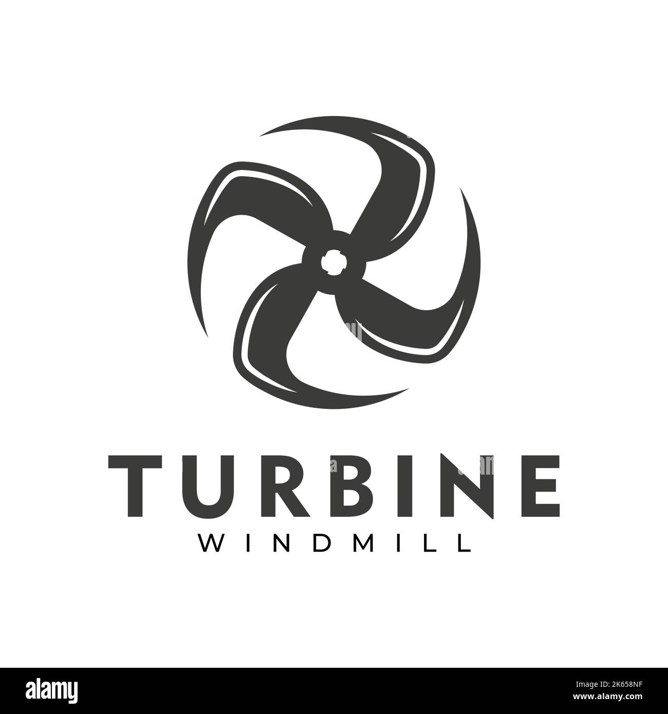 Abstract wind energy symbol fan logo design template. Abstract rotating ...
