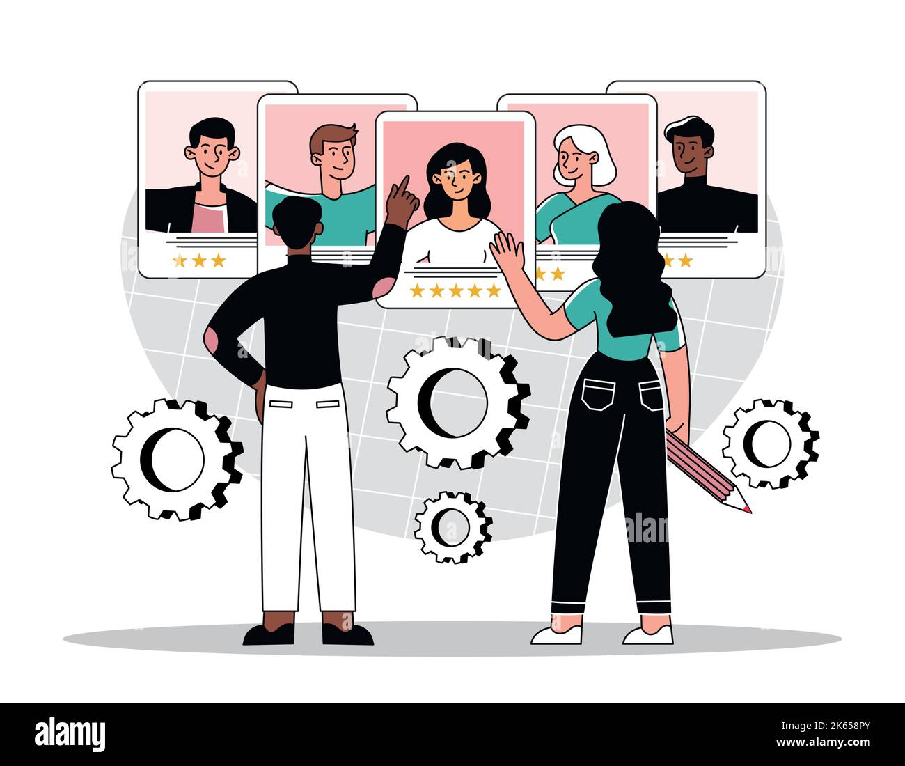 Winner selection Stock Vector Images - Alamy