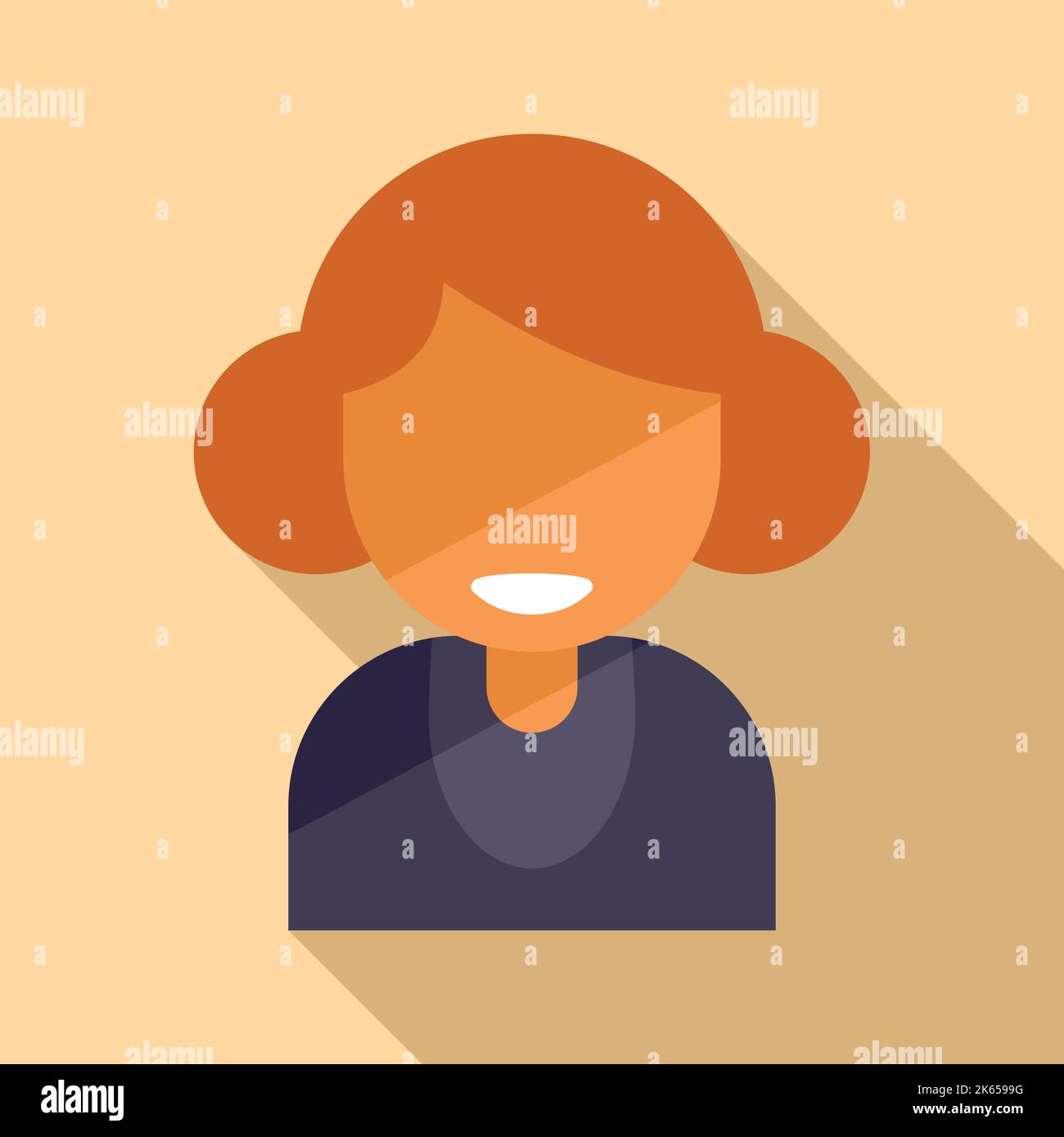 Happy character icon flat vector. Young person. Team smile Stock Vector ...