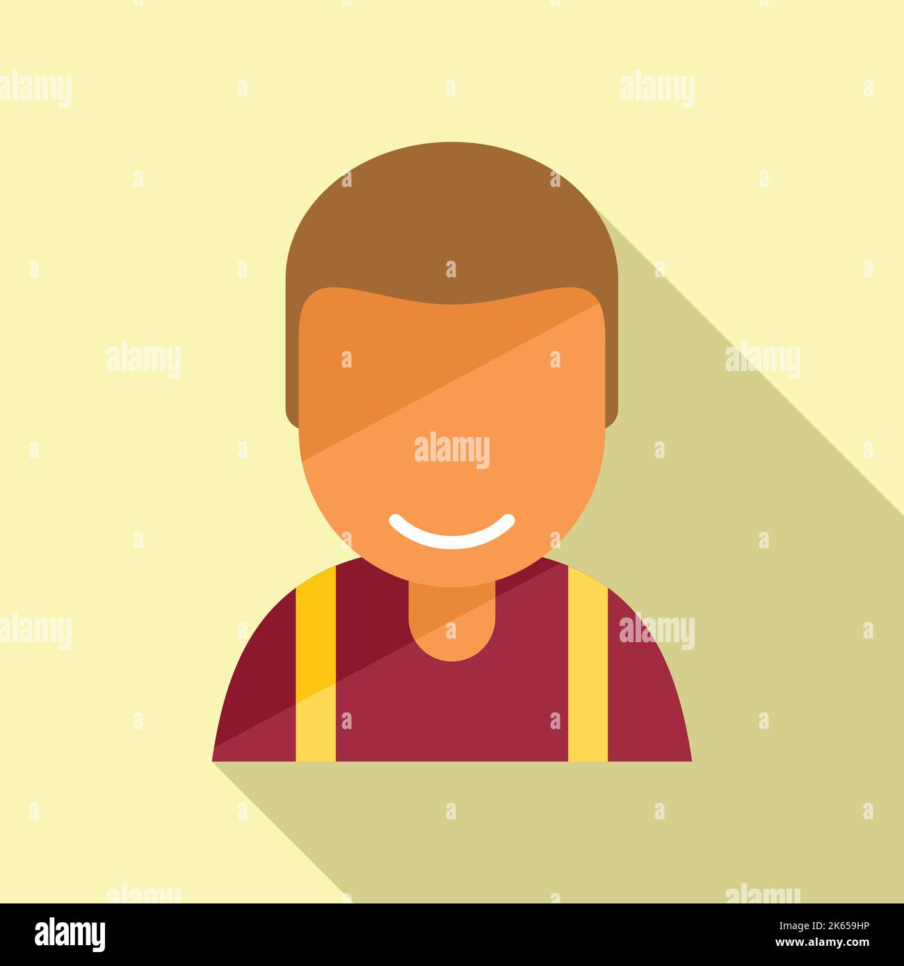 Smile respect icon flat vector. Person team. Positive character Stock Vector Image & Art - Alamy