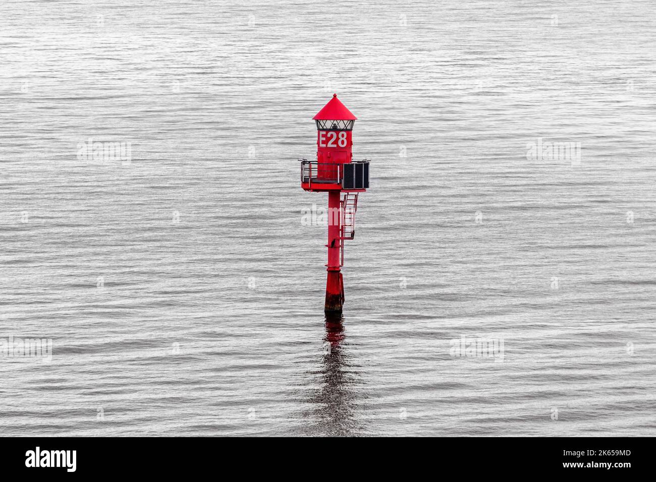 Red channel marker,Oresund Strait,Copenhagen, Denmark, Europe Stock ...