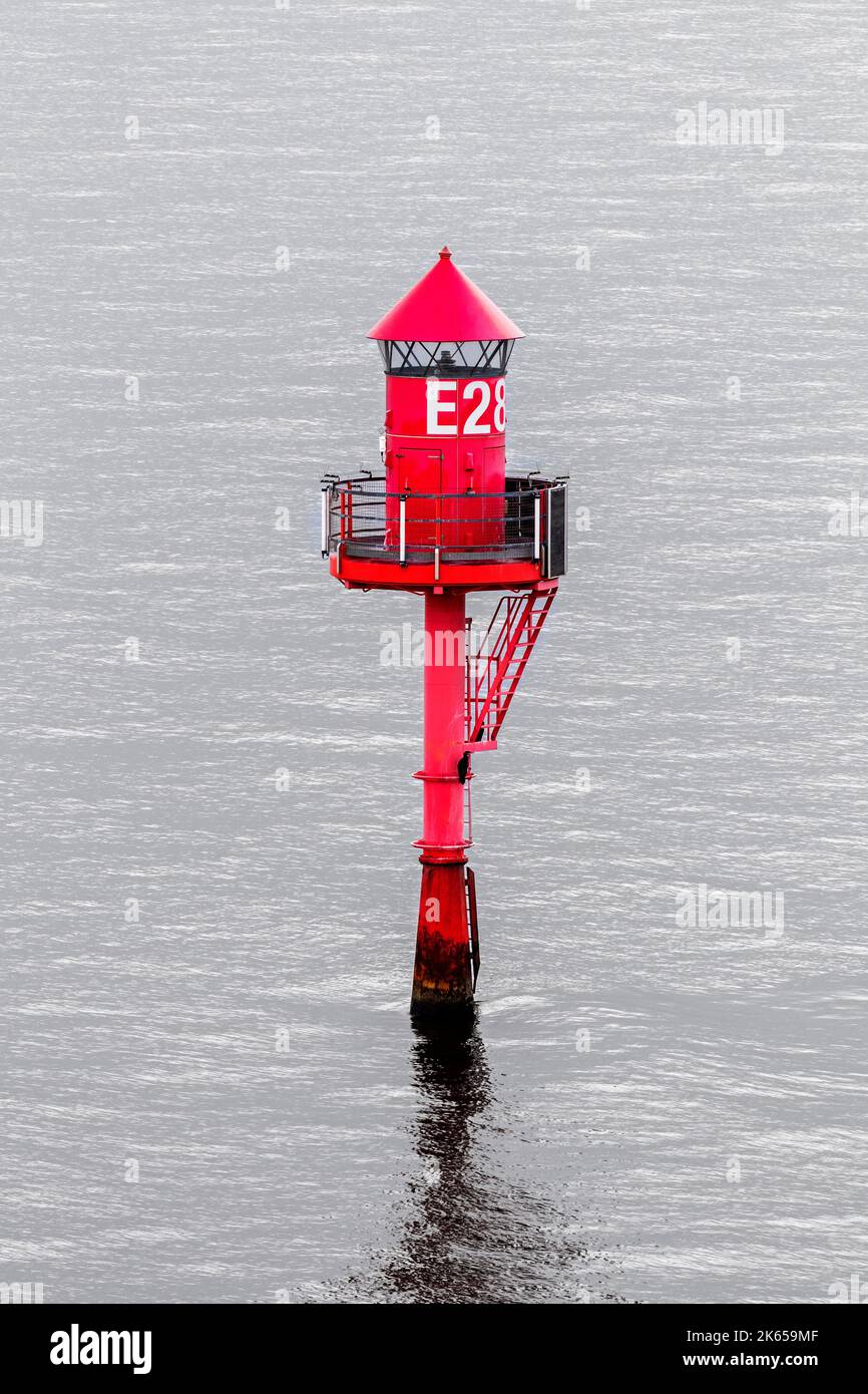 Red channel marker,Oresund Strait,Copenhagen, Denmark, Europe Stock ...