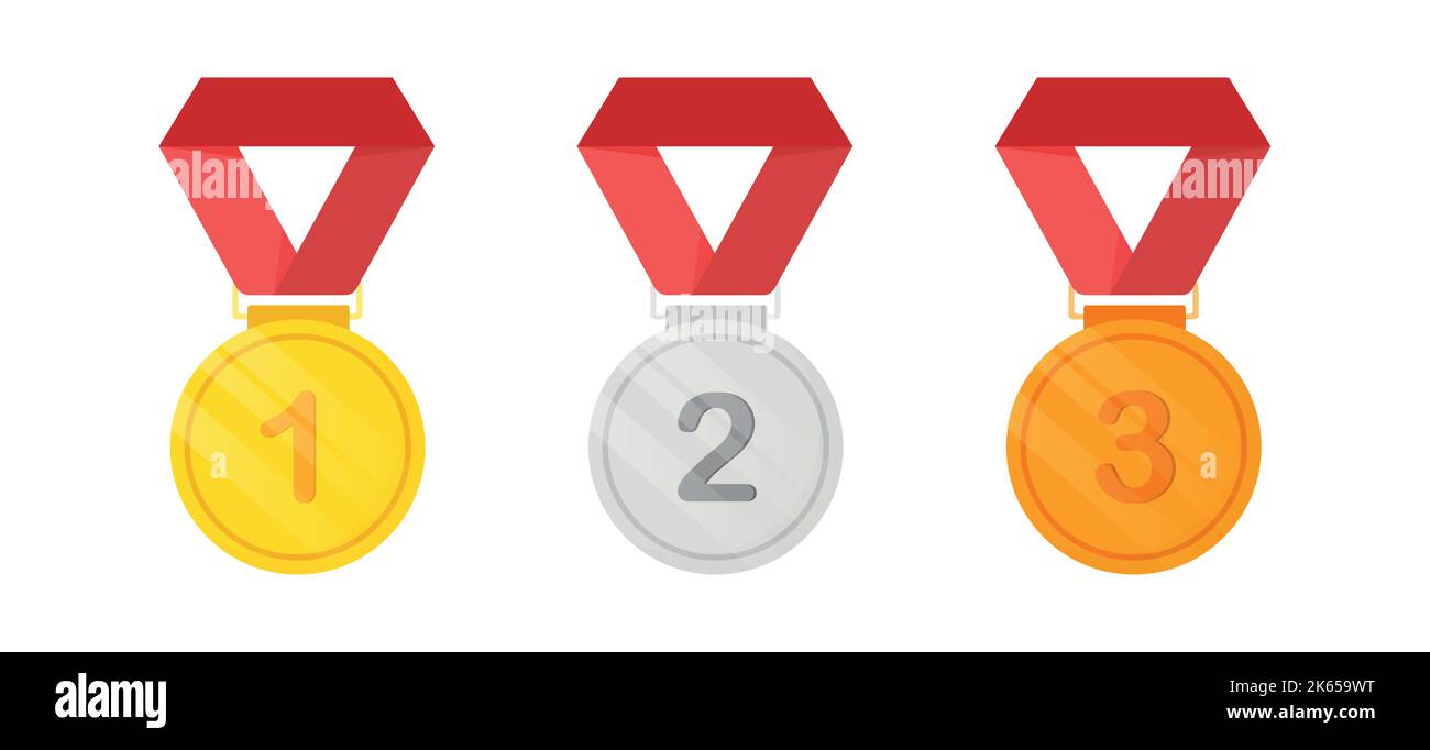 Set of medals Stock Vector Image & Art - Alamy