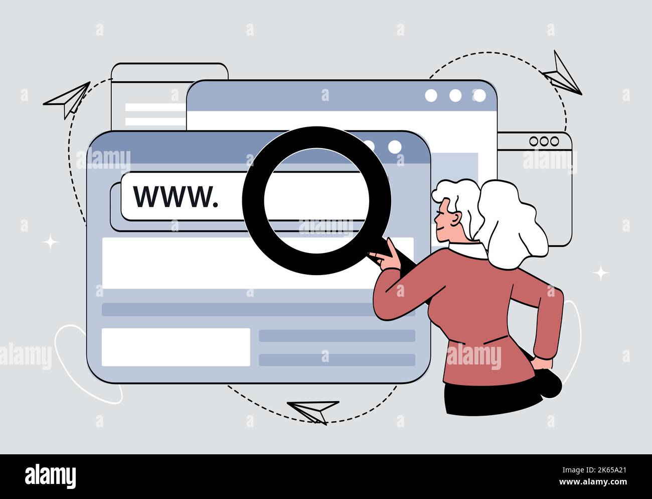 Online search concept Stock Vector Image & Art - Alamy