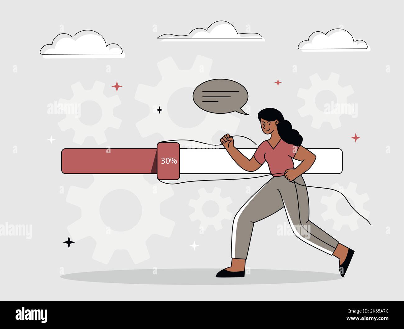 Project Progress Concept Stock Vector Image Art Alamy