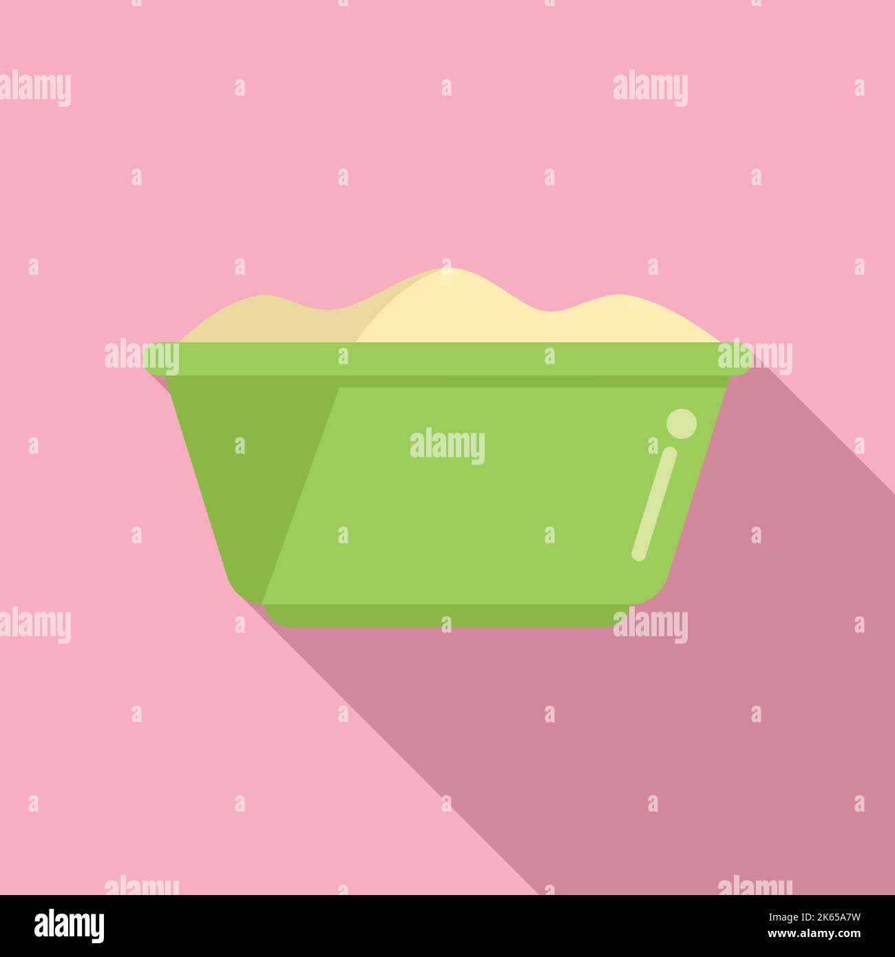 Hands dough icon flat vector. Knead flour. Ball roll Stock Vector Image ...