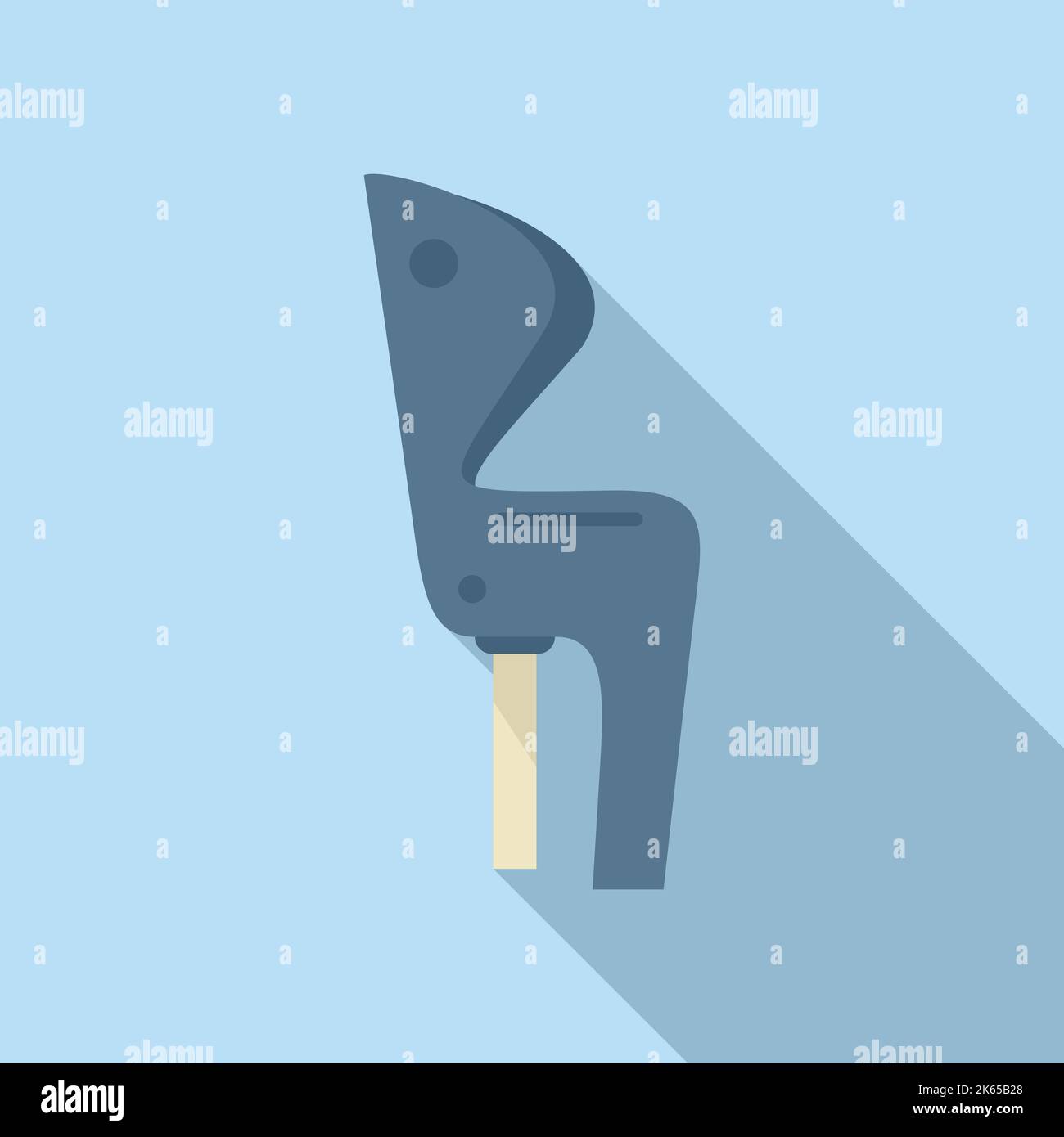 Biker baby seat icon flat vector. Bike child. Trailer cycle Stock ...