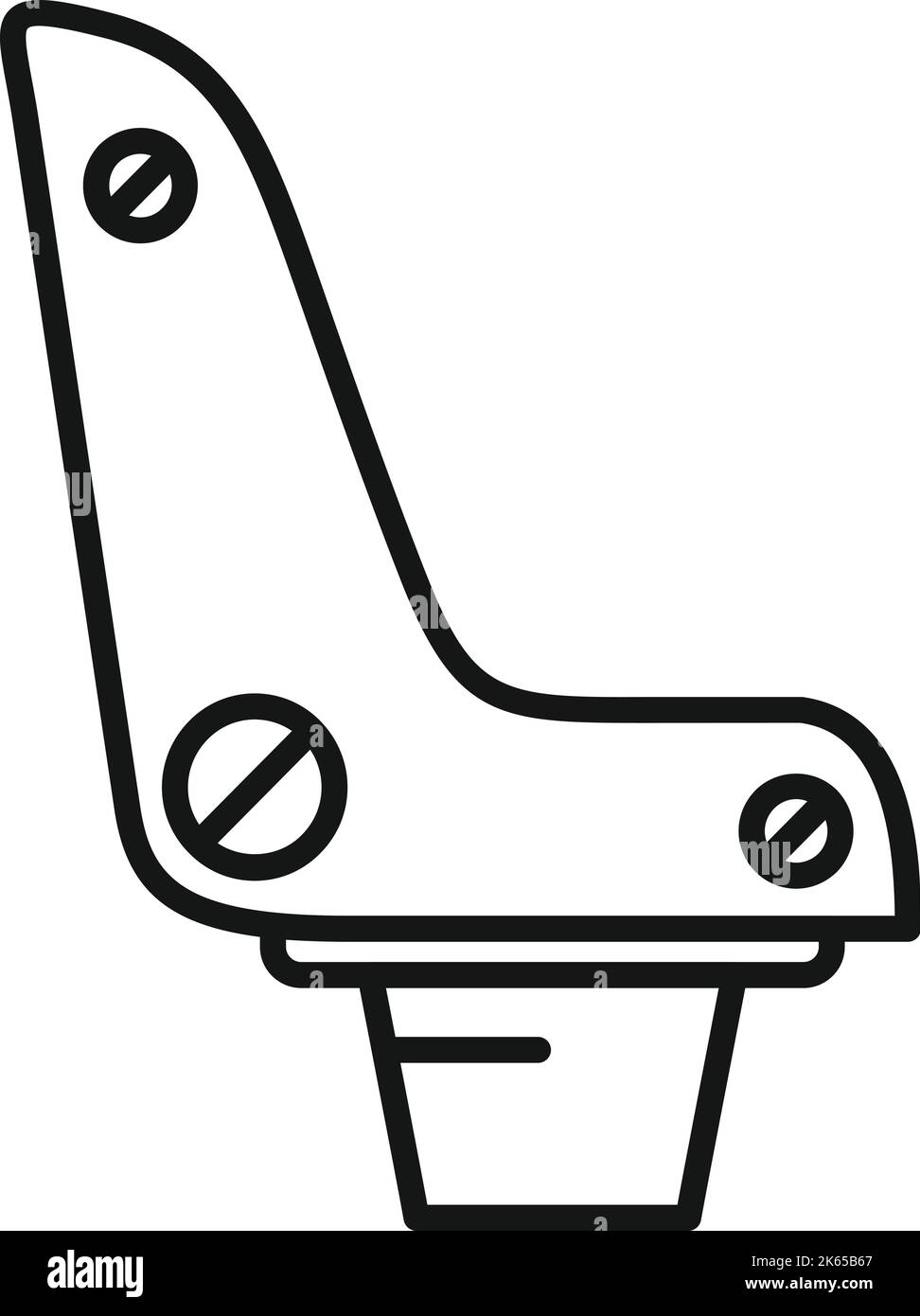 Bike seat icon outline vector. Child baby. Family kid Stock Vector ...