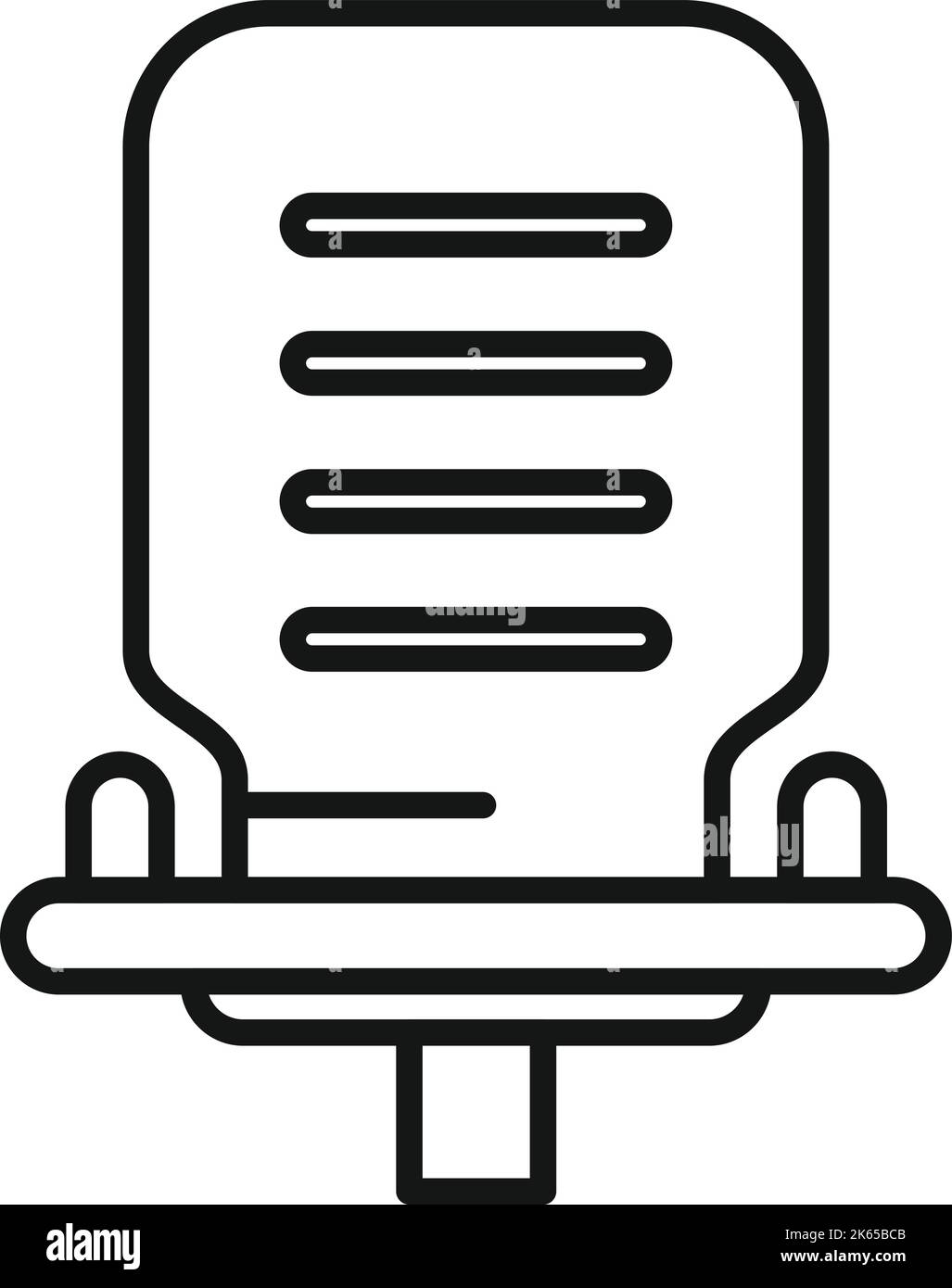 Cycle baby seat icon outline vector. Bike child. Kid family Stock ...