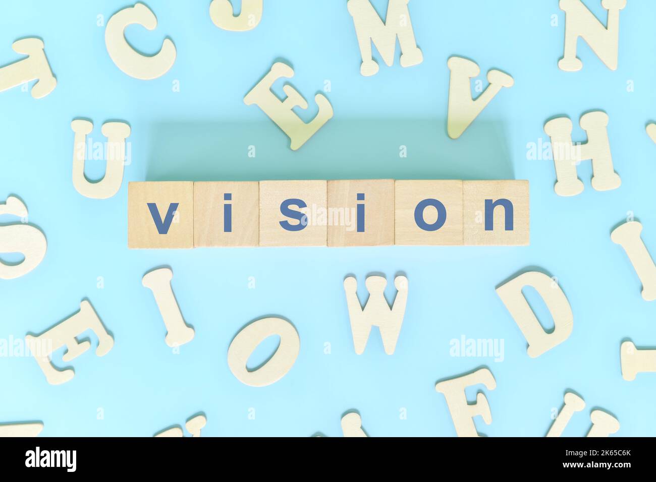 Business, company and organization values concept. Word vision on ...