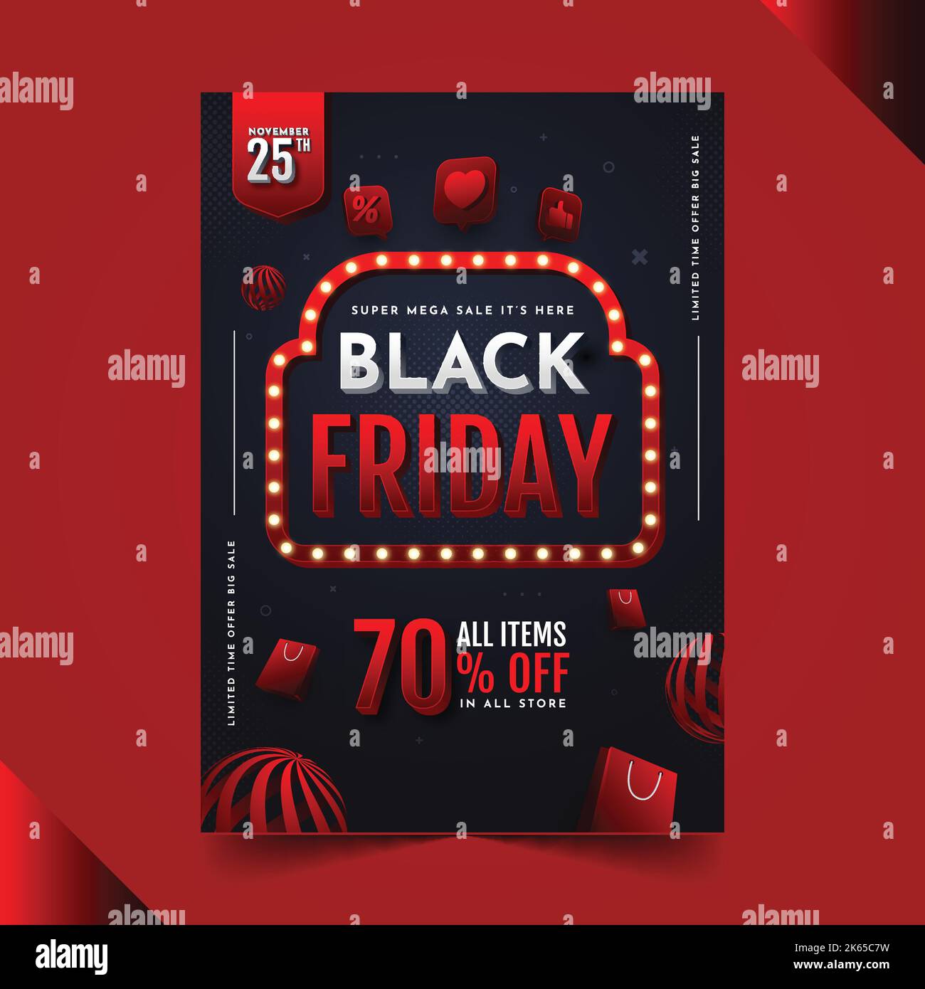 Gradient black friday vertical hi-res stock photography and images - Alamy
