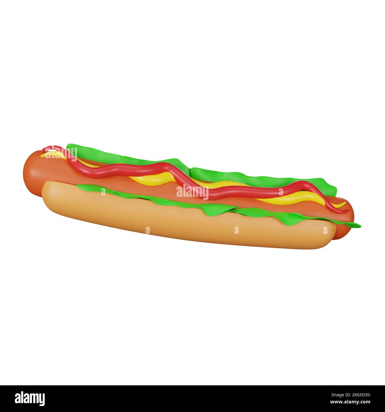 Yummy hot dog ketchup Cut Out Stock Images & Pictures - Alamy