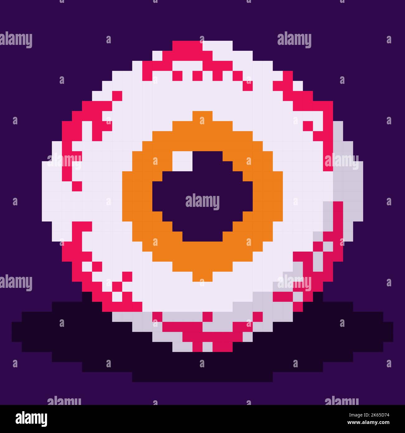 pixel art eye scary halloween Stock Vector Image & Art - Alamy