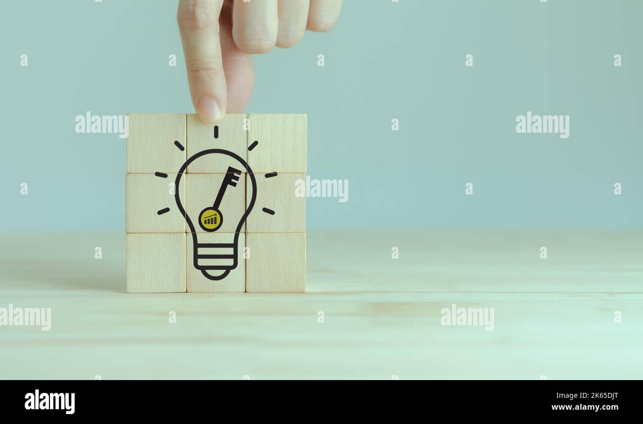 Key to success concept. Business strategy and solution for process ...