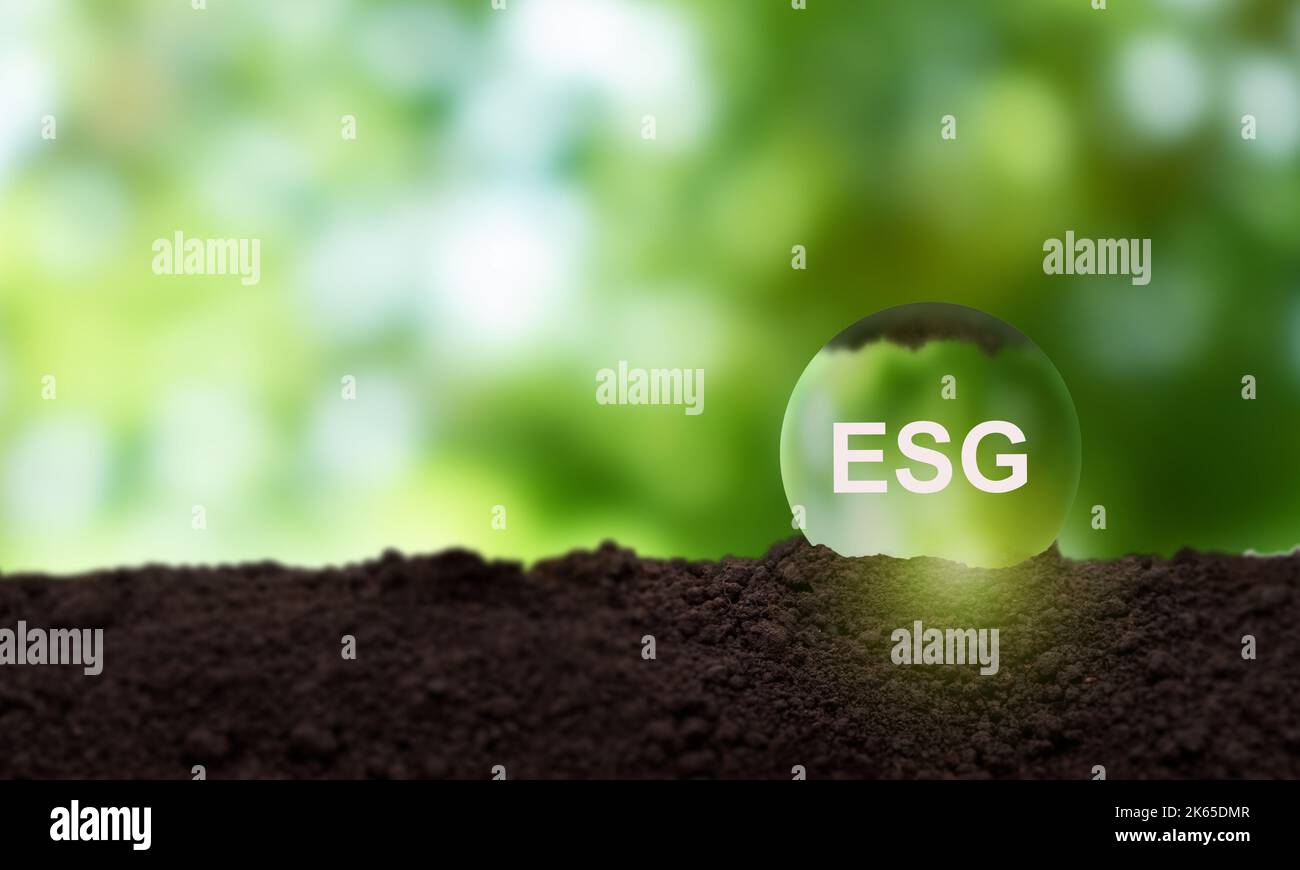 ESG and sustainable development concept. Aim to have a positive impact ...