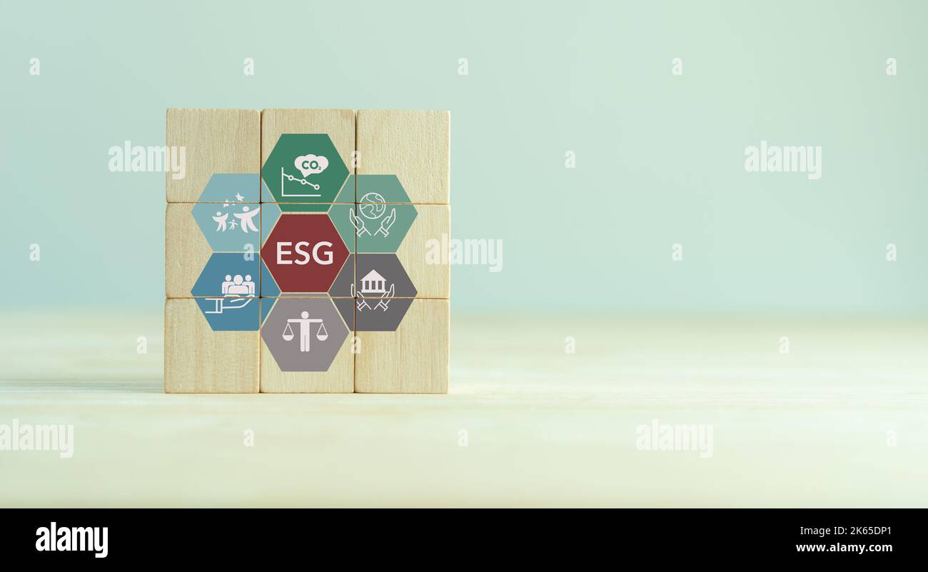 ESG and sustainable development concept. Aim to have a positive impact ...