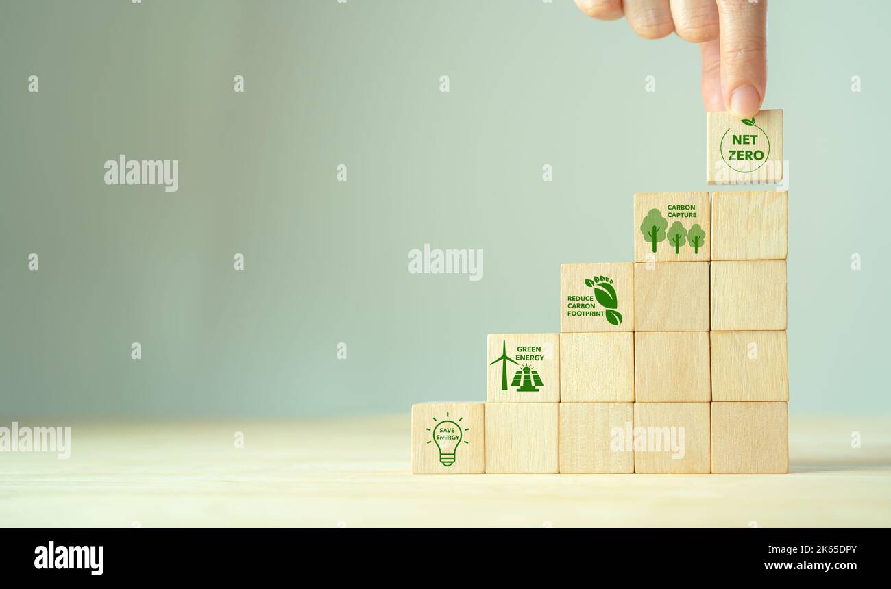 Net zero action concept. Save energy, green energy, reduce carbon ...