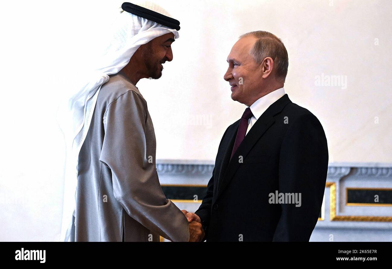 Saint Petersburg, Russia. 11th Oct, 2022. Russian President Vladimir ...