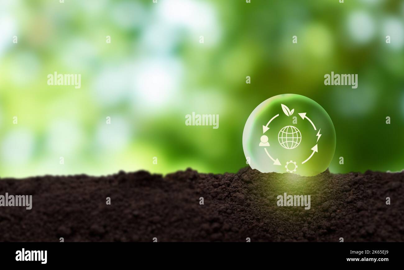 Circular economy concept. Sharing economy, recycle, sustainable ...