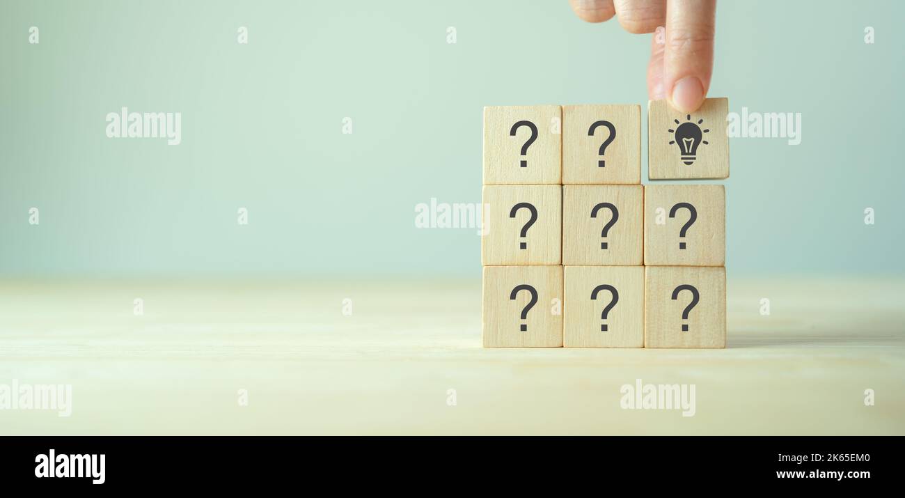 Question Marks And Light Bulb Symbolizing Idea Or Solution Problem Solving Skill Creativity