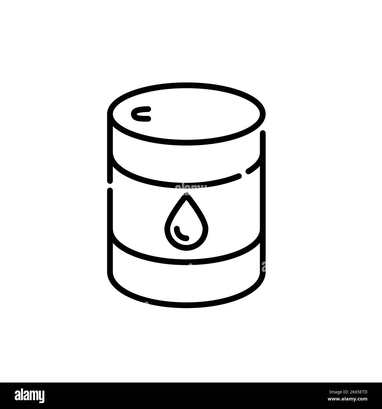 Oil barrel icon. Pixel perfect, editable stroke Stock Vector Image ...
