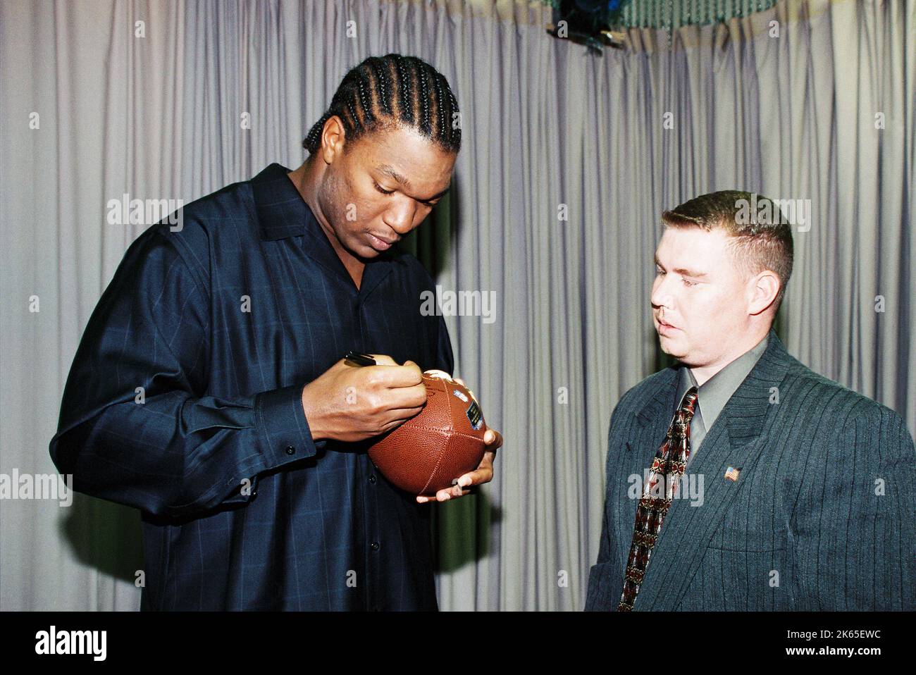 Office of Public Affairs - Production Shots of Redskins, Chris Samuels ...