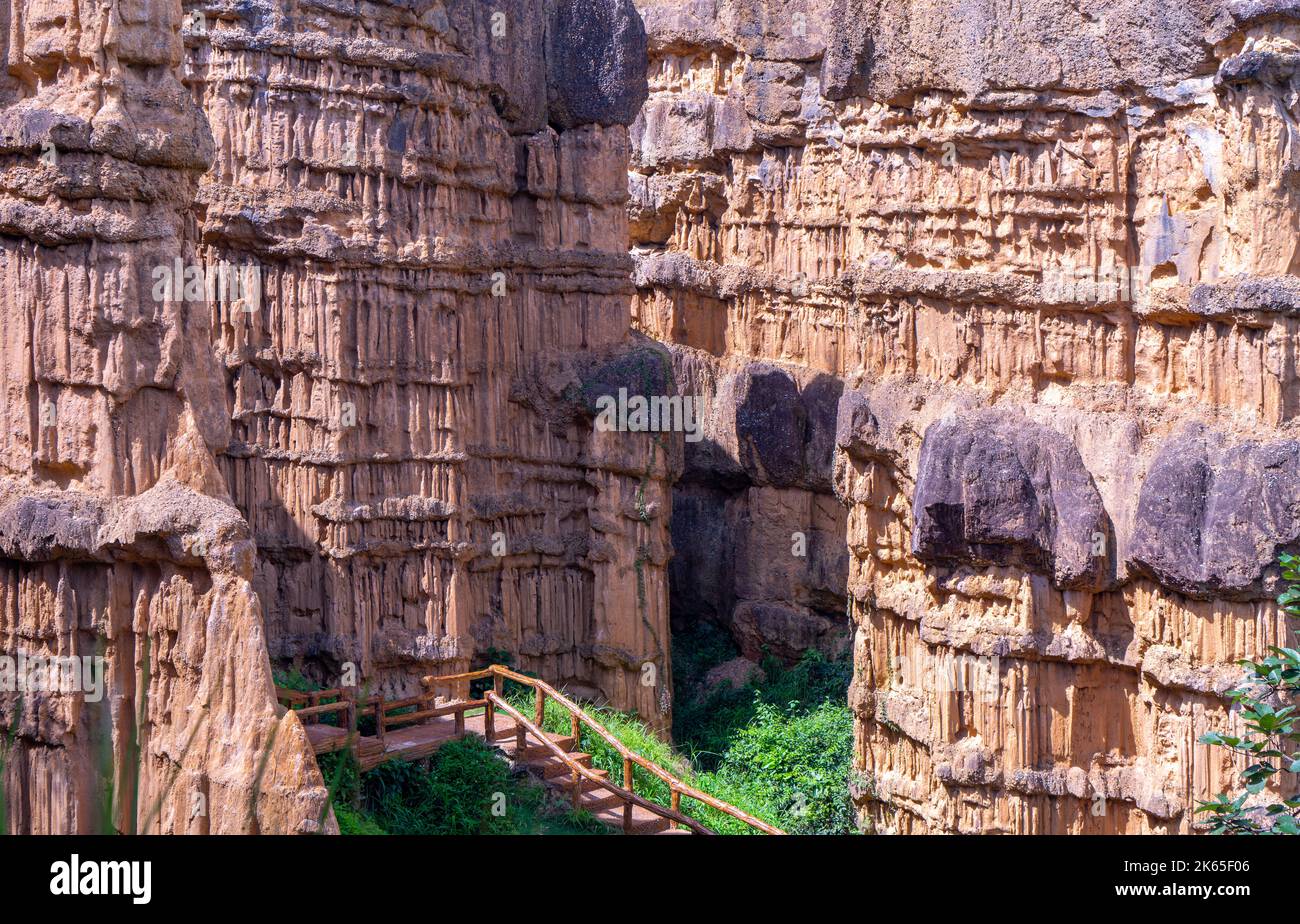 Pha Chor the natural phenomenon of eroded soil pillars located in Mae ...