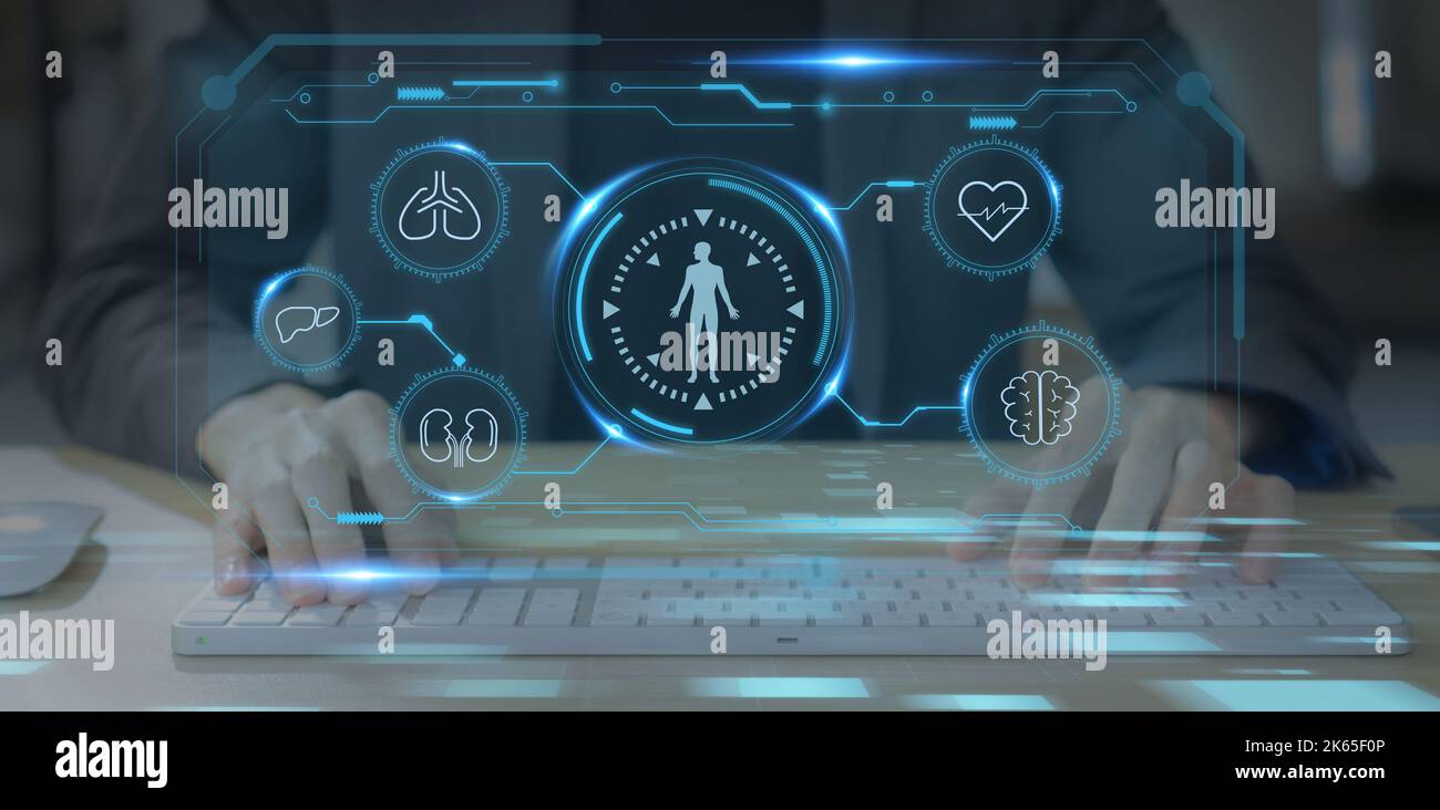 Digital healthcare and internal organ medical. Critical illness ...