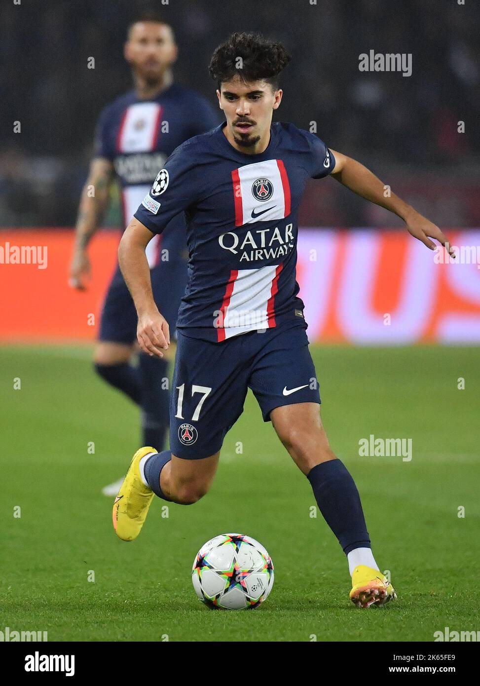 Vitinha of Paris Saint Germain (PSG) during the UEFA Champions League ...