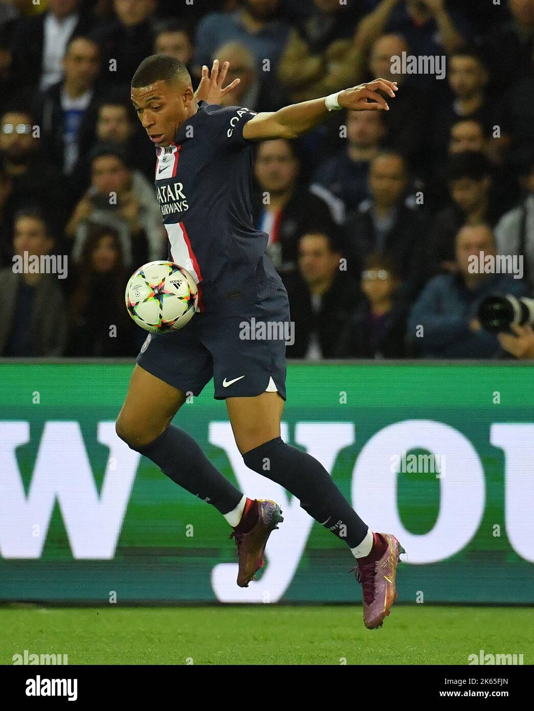 Mbappe of Paris Saint Germain (PSG) during the UEFA Champions League match between Paris Saint ...