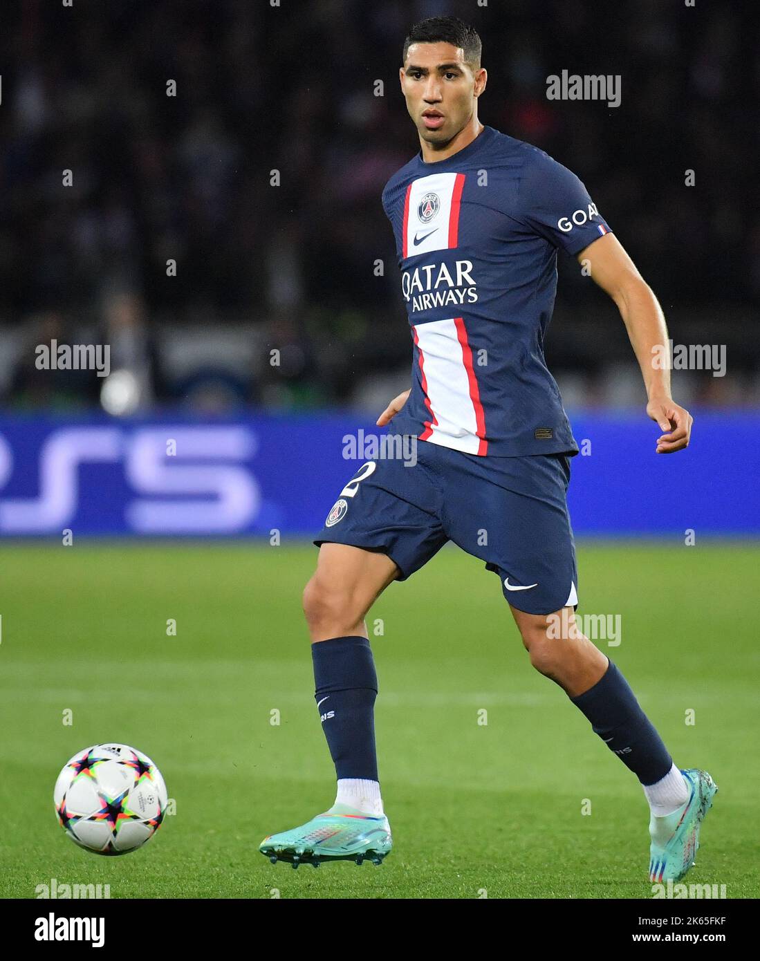 Achraf Hakimi of Paris Saint Germain (PSG) during the UEFA Champions ...