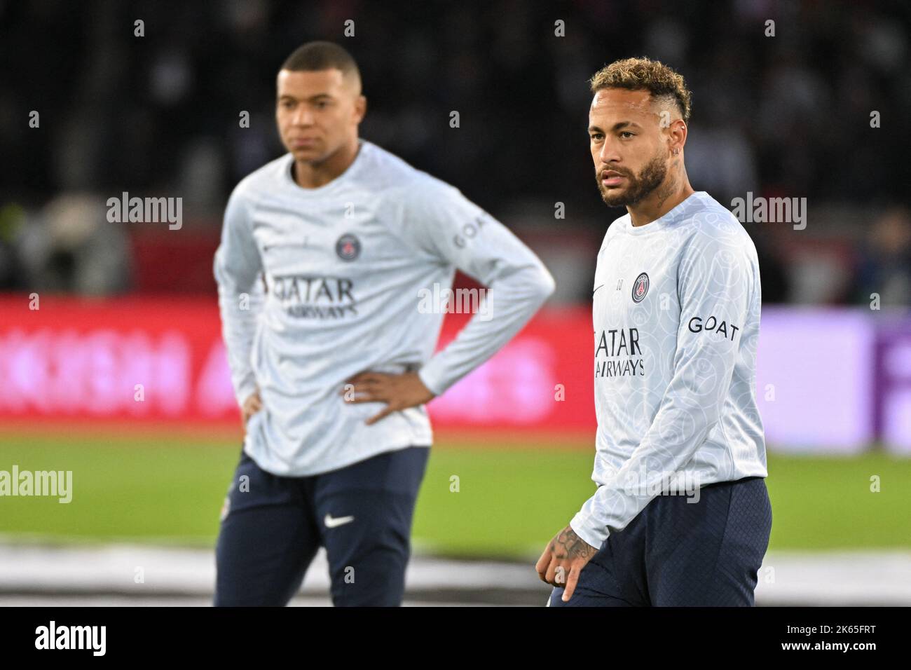 Kylian Mbappe, Neymar of Paris Saint Germain (PSG) during the UEFA Champions League match ...
