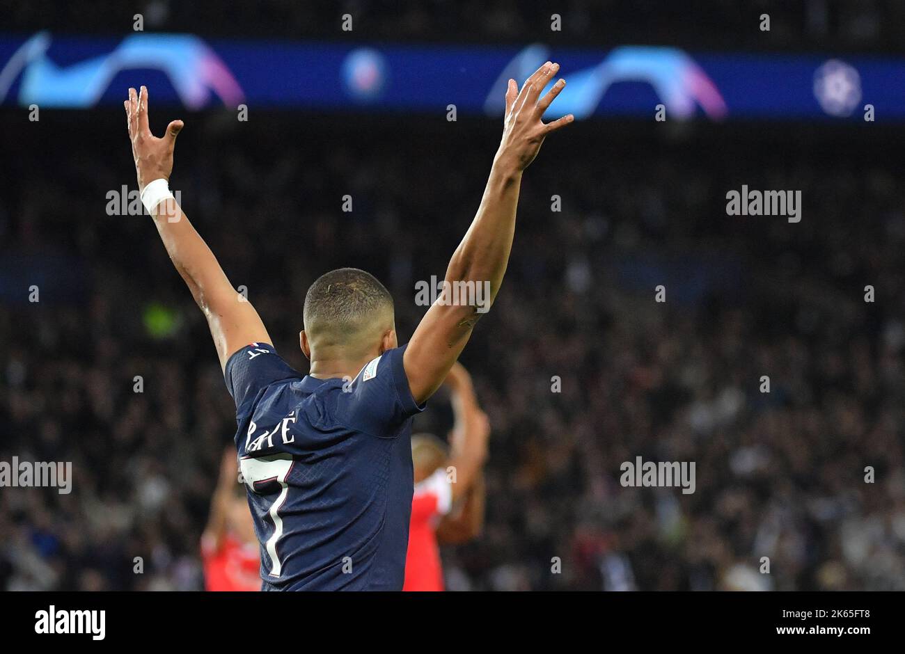 Kylian Mbappe of Paris Saint Germain (PSG) during the UEFA Champions League match between Paris ...