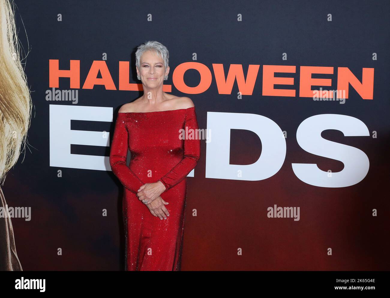 Jamie Lee Curtis arrives at The World Premiere of HALLOWEEN ENDS held ...