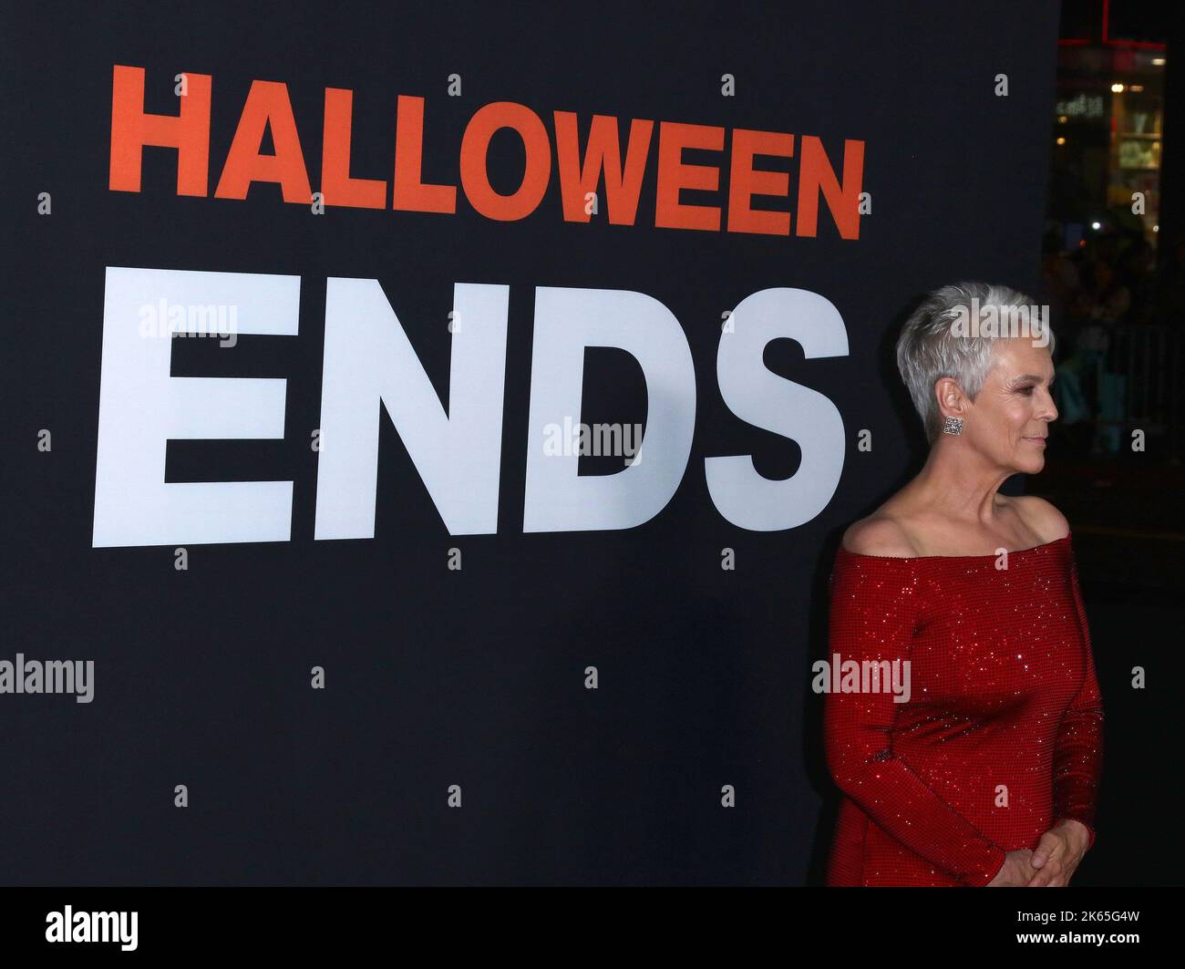 Jamie Lee Curtis arrives at The World Premiere of HALLOWEEN ENDS held ...