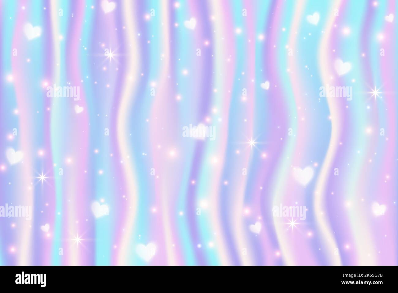 Holographic striped gradient background. Iridescent neon texture with ...