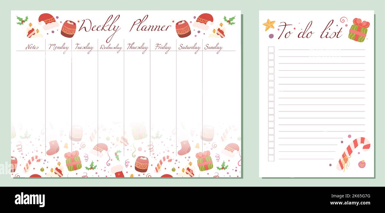 Vector festive set of child day organization templates with Christmas ...