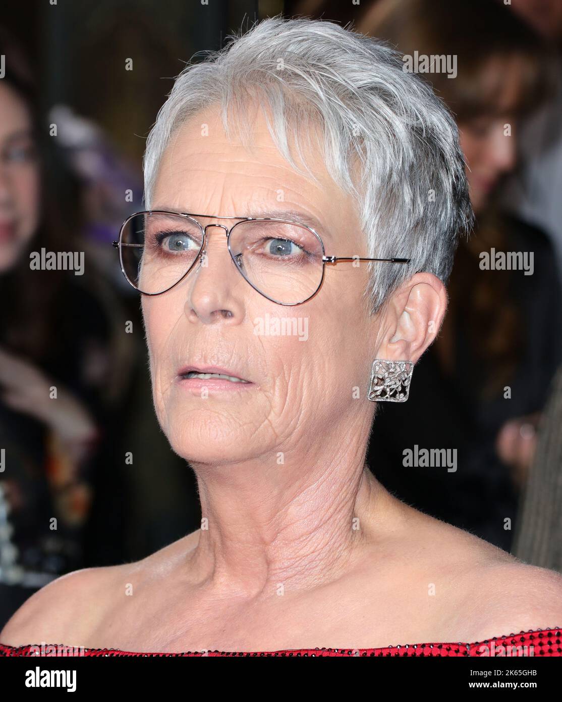 Jamie Lee Curtis arrives at The World Premiere of HALLOWEEN ENDS held ...