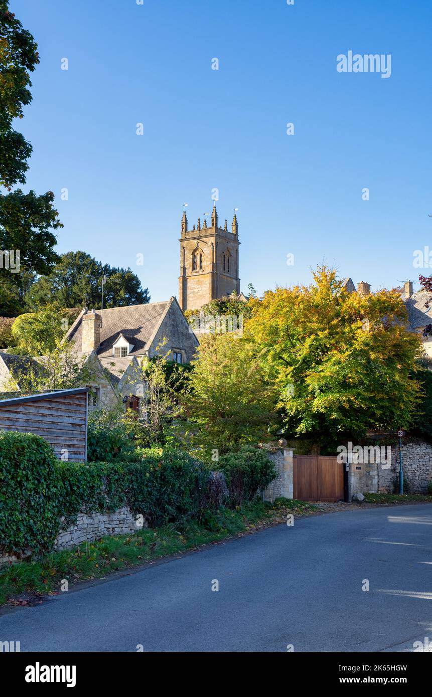 Blockley Village in Autumn, Gloucestershire, Cotswolds, England Stock ...