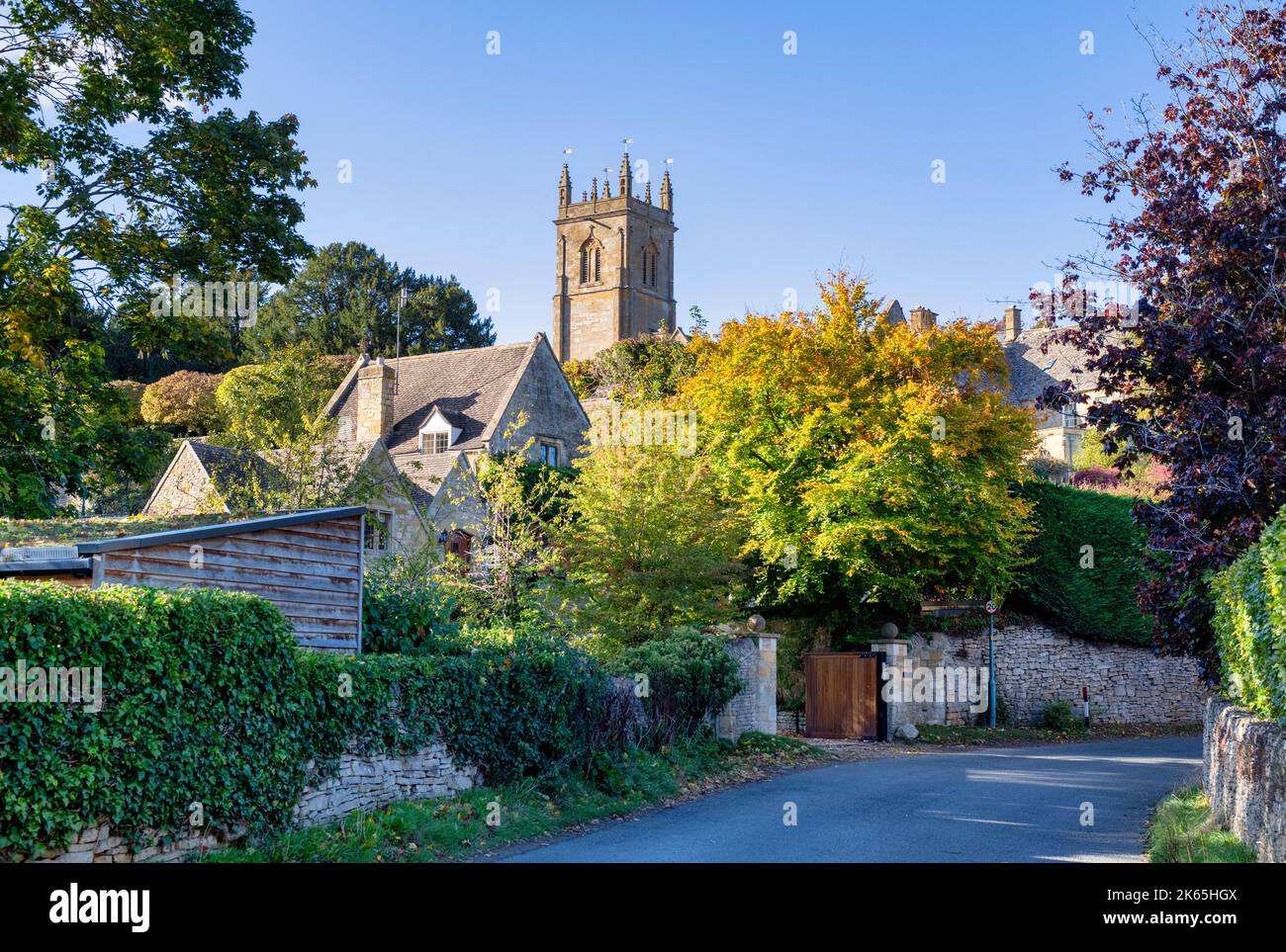 Blockley Village in Autumn, Gloucestershire, Cotswolds, England Stock ...