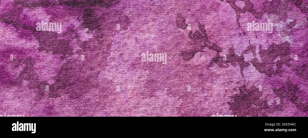 Abstract art background dark purple and lilac colors. Watercolor ...
