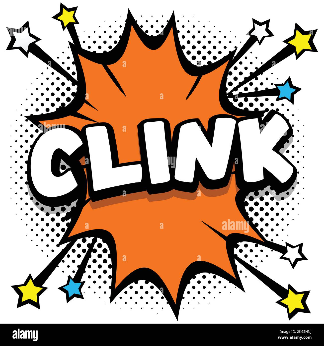 clink Pop art comic speech bubbles book sound effects Vector ...