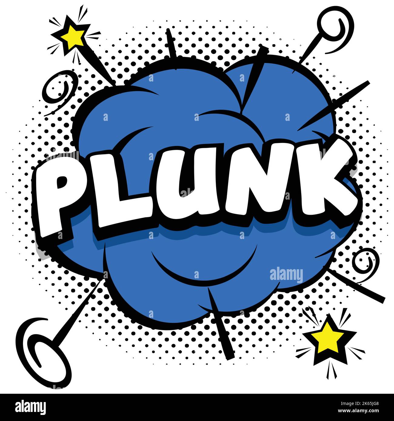 plunk Comic bright template with speech bubbles on colorful frames ...