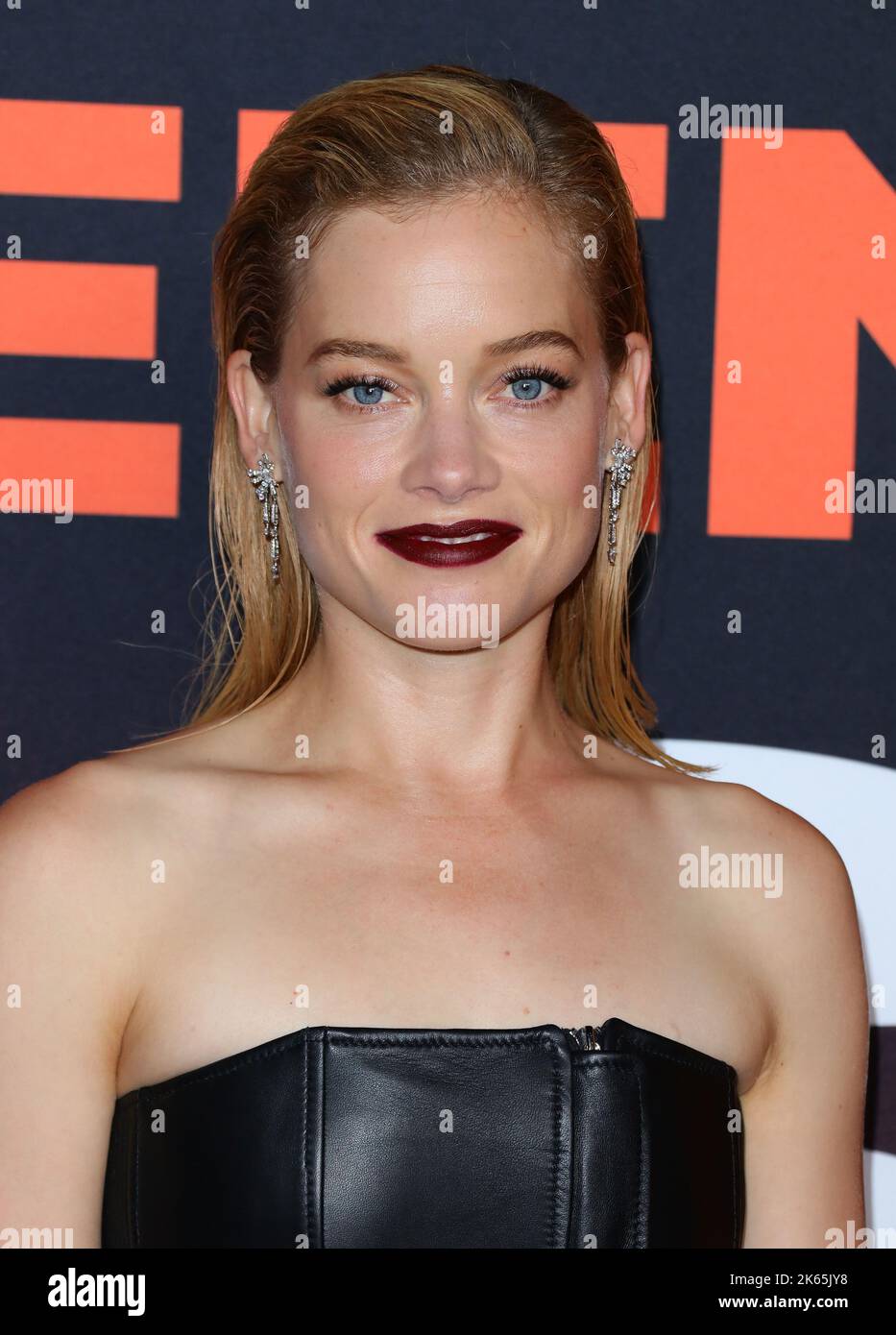 Jane Levy arrives at The World Premiere of HALLOWEEN ENDS held at The ...